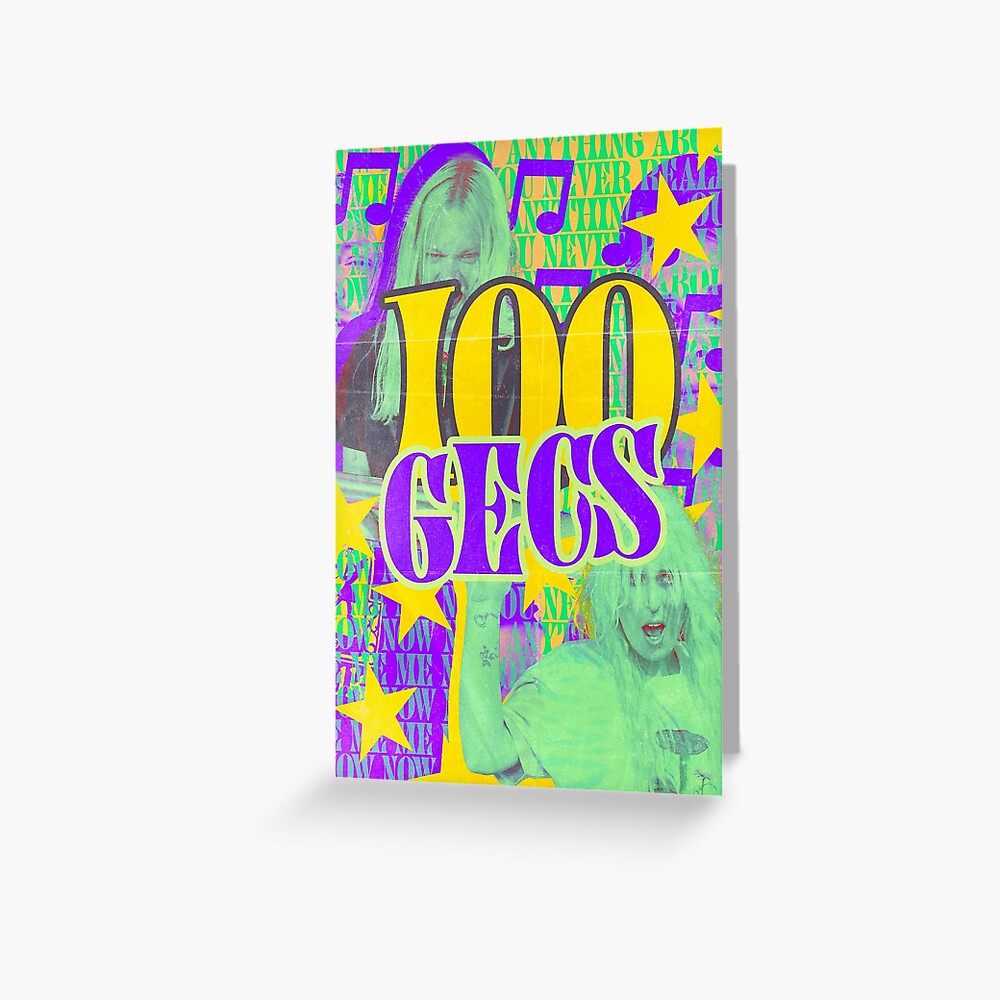 "100 GECS - 10000 GECS MEGA POSTER" Greeting Card for Sale by ...