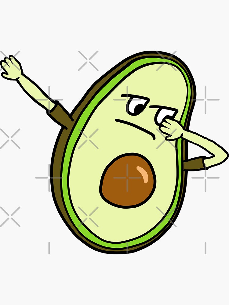 "AVOCADO DAB" Sticker for Sale by Jonysquad | Redbubble