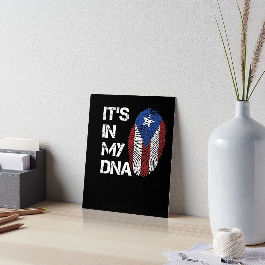 "Puerto Rico DNA - Flag Puerto Rican Puertorriqueños Boricuas" Art ...