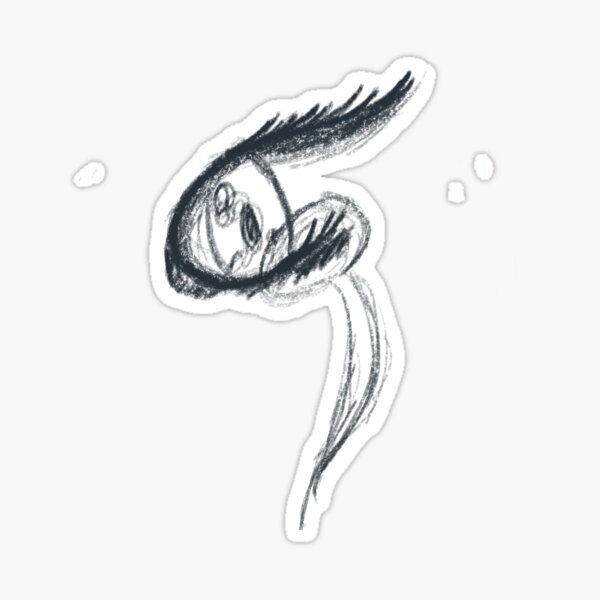 "Crying Eye" Sticker by KitsuneKit | Redbubble