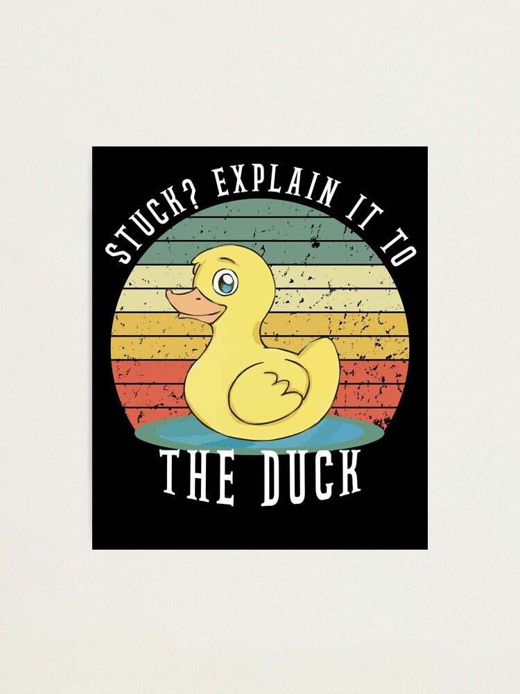 Lámina fotográfica «¿Pegado? Explícaselo al pato - Depuración del pato ...