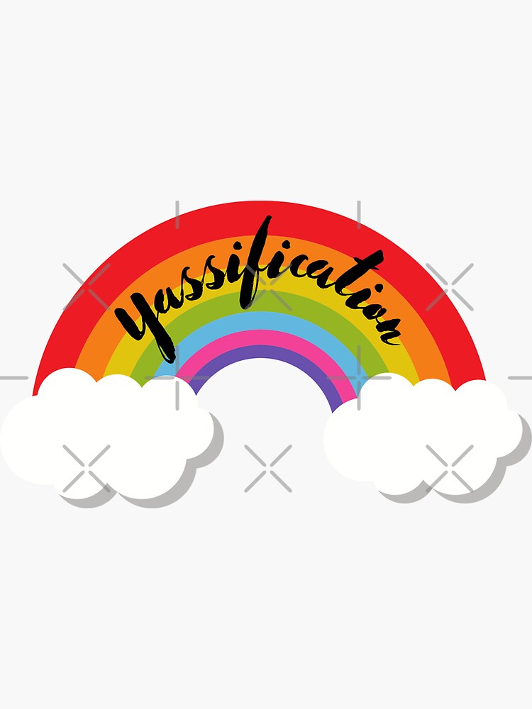 "Yassification Rainbow" Sticker for Sale by CacheGo-Designs | Redbubble