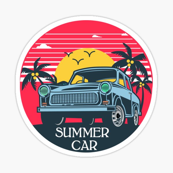 "Summer Car / Summer / Auto / Trabi" Sticker for Sale by Happy-Work ...