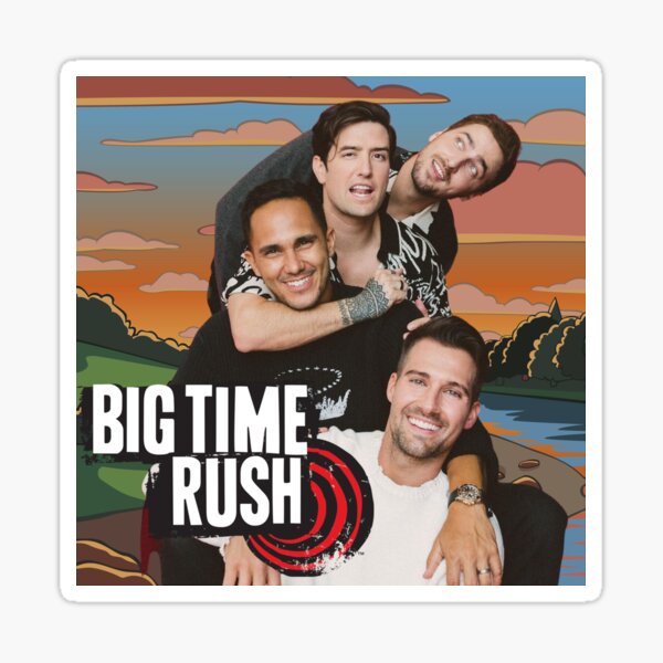 "BTR BAND BIG TIME RUSH CARTOON VINTAGE" Sticker for Sale by ...