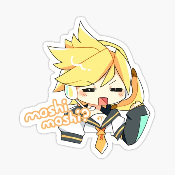 "LEN! Vocaloid Sticker" Sticker by cielbunny | Redbubble