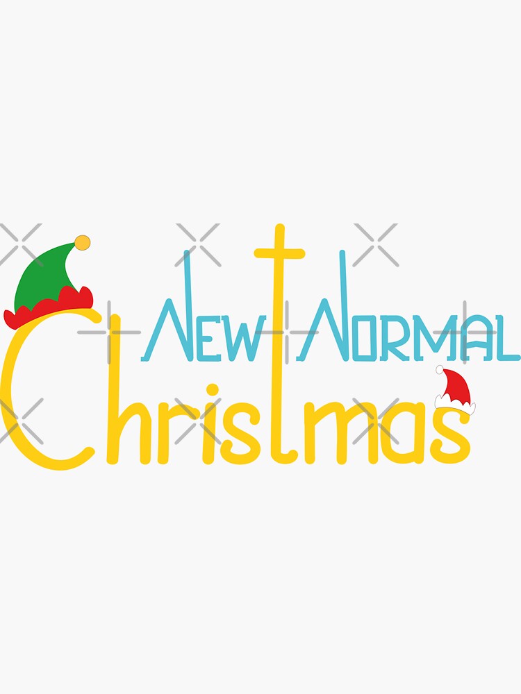 "New Normal Christmas 2" Sticker for Sale by socozora | Redbubble