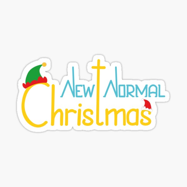 "New Normal Christmas 2" Sticker for Sale by socozora | Redbubble