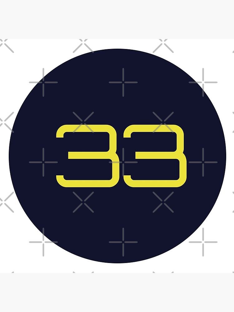 Number 33 | Max Ver Stappen | 33 Number In A Circle | VER - Max VER ...