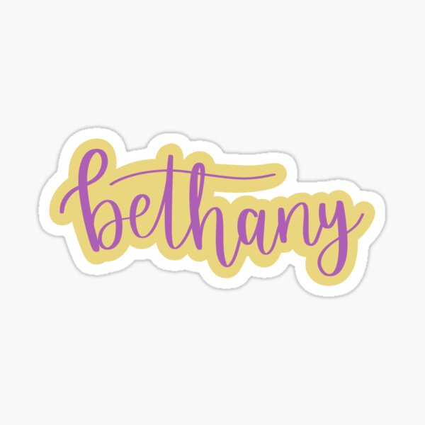 "Bethany " Sticker for Sale by emmawrites | Redbubble