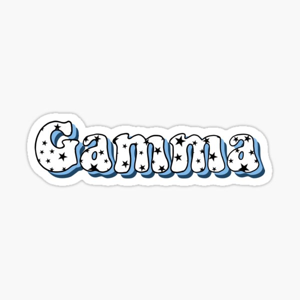 "Gamma Xi" Sticker for Sale by trrosen | Redbubble