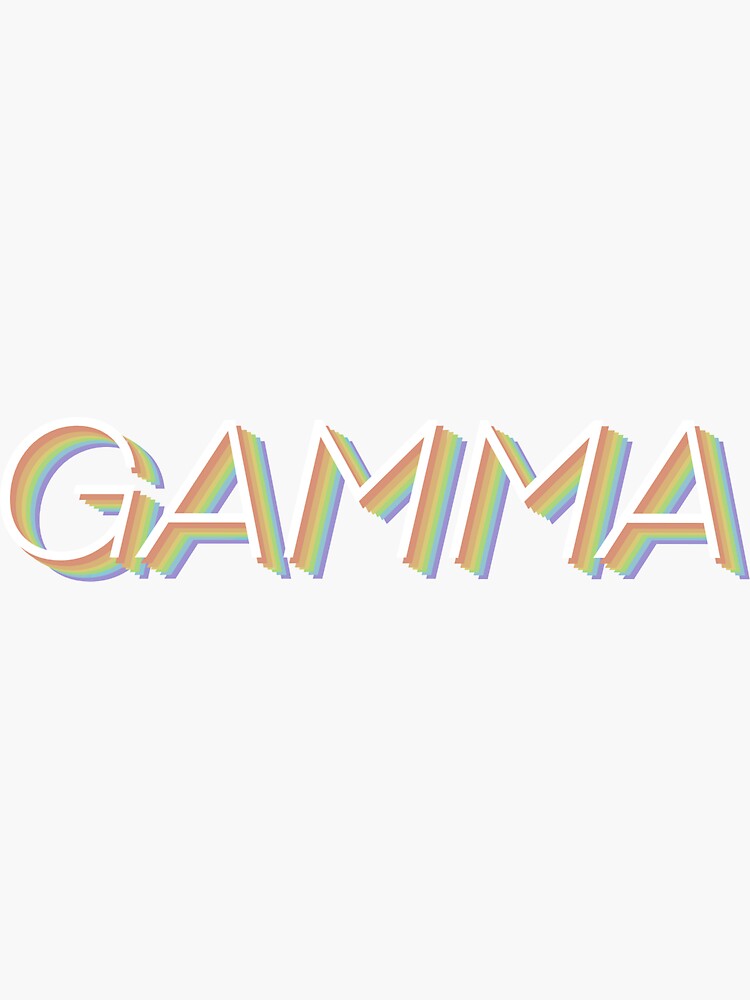 "Gamma Xi" Sticker by trrosen | Redbubble