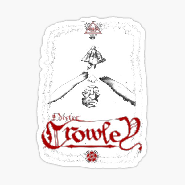 "Aleister Crowley The Great Beast Essential" Sticker by ParkerDorothy ...