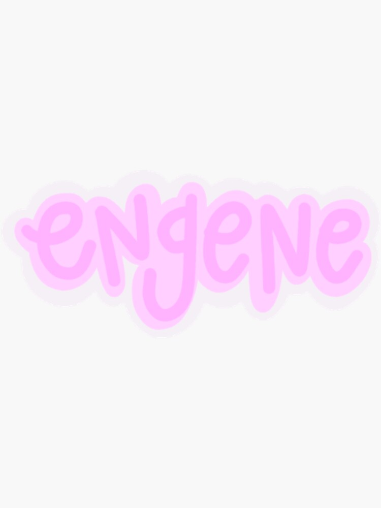 "Engene Sticker " Sticker for Sale by fangirl-corner | Redbubble