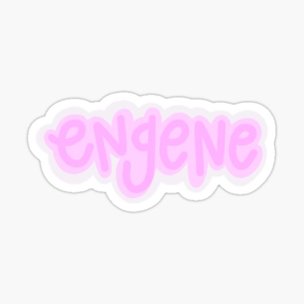"Engene Sticker " Sticker for Sale by fangirl-corner | Redbubble