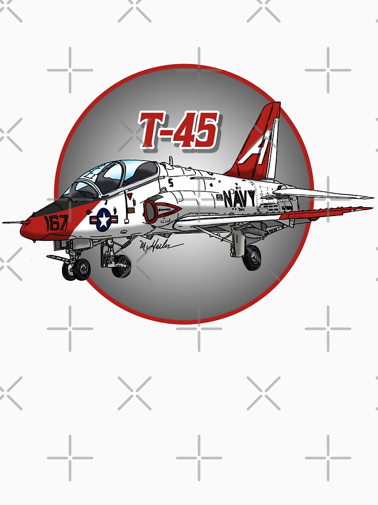 "T-45 Goshawk Navy Trainer aircraft Carrier" T-shirt for Sale by ...