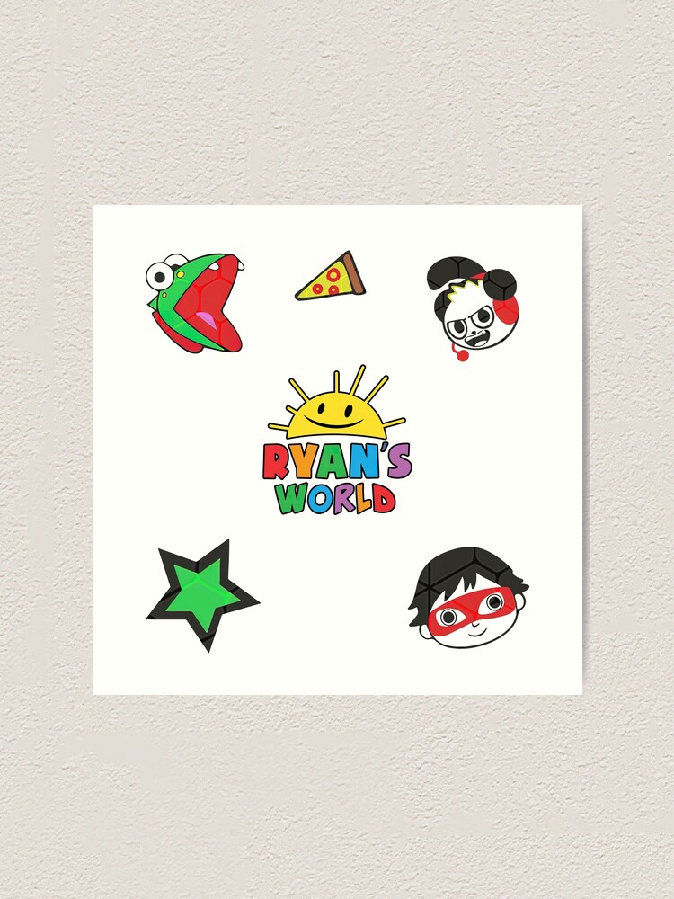"Ryans world Stickers Pack, Ryans World" Art Print for Sale by graphic ...
