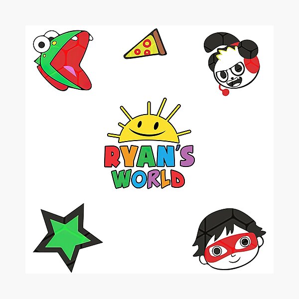 "Ryans world Stickers Pack, Ryans World" Photographic Print for Sale by ...