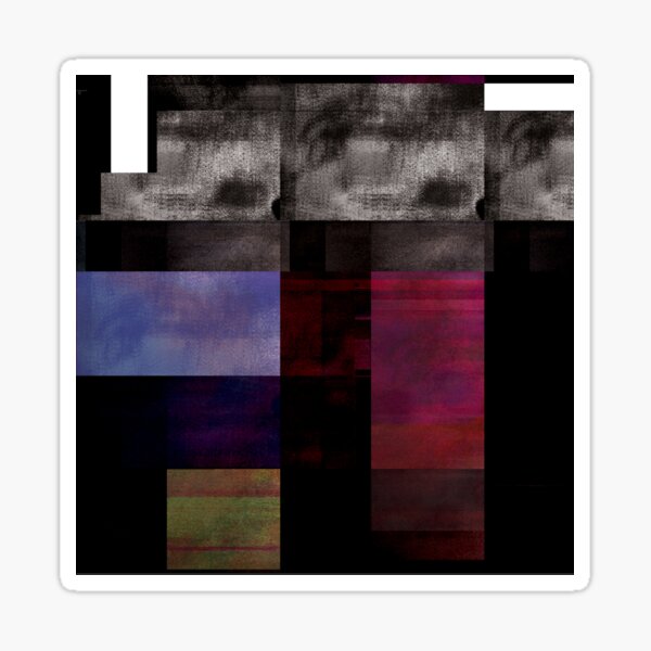 "glitch tile" Sticker by yasminablossom | Redbubble