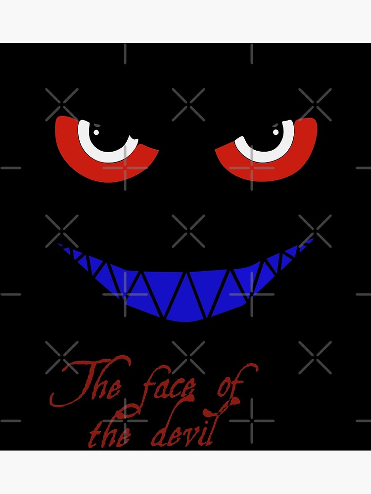 "Illustration of a smiling devil face " Poster for Sale by Scoopydo80 ...