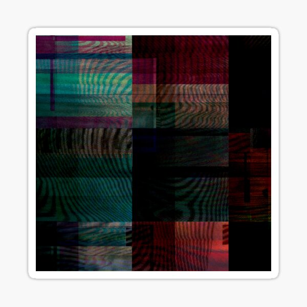 "glitch tile " Sticker for Sale by yasminablossom | Redbubble