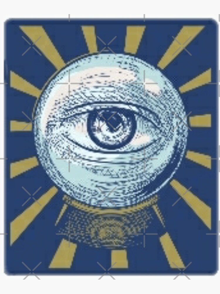 "all seeing eye crystal ball" Sticker for Sale by Simplykatie | Redbubble