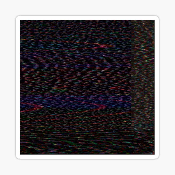 "glitch tile" Sticker by yasminablossom | Redbubble