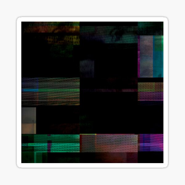 "glitch tile" Sticker for Sale by yasminablossom | Redbubble