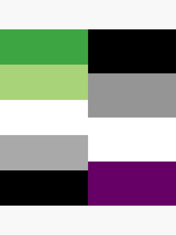 Aromantic Asexual Flags Sticker By Neopronouns Redbubble