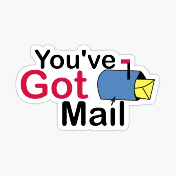 "You've Got Mail" Sticker by Double-Ghost | Redbubble