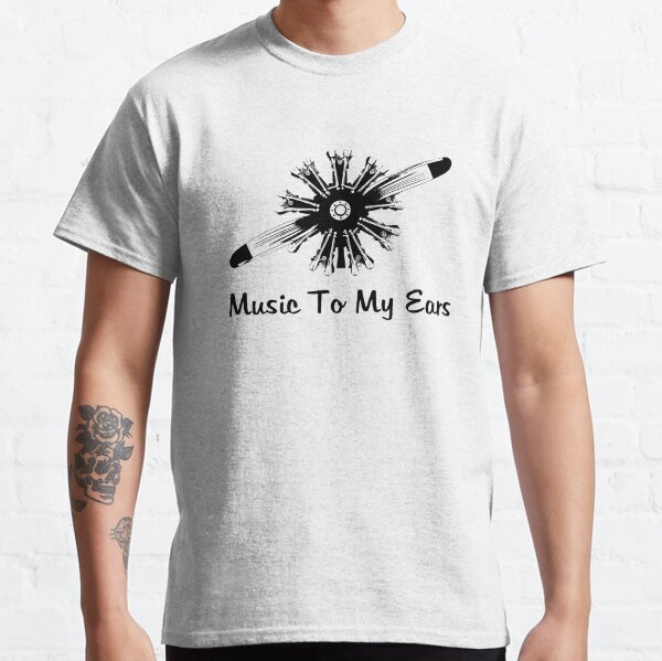 "Radial Aircraft Engine Music" Classic T-Shirt for Sale by cranha ...