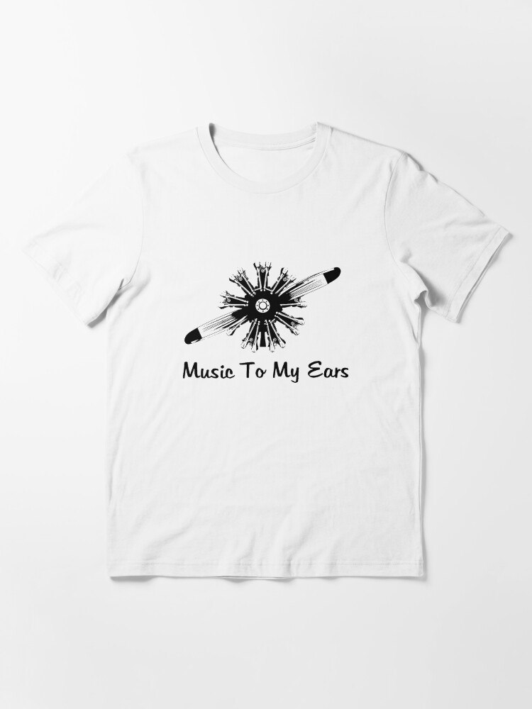 "Radial Aircraft Engine Music" T-shirt for Sale by cranha | Redbubble ...