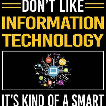 "Funny Smart People Information Technology" Poster for Sale by ...