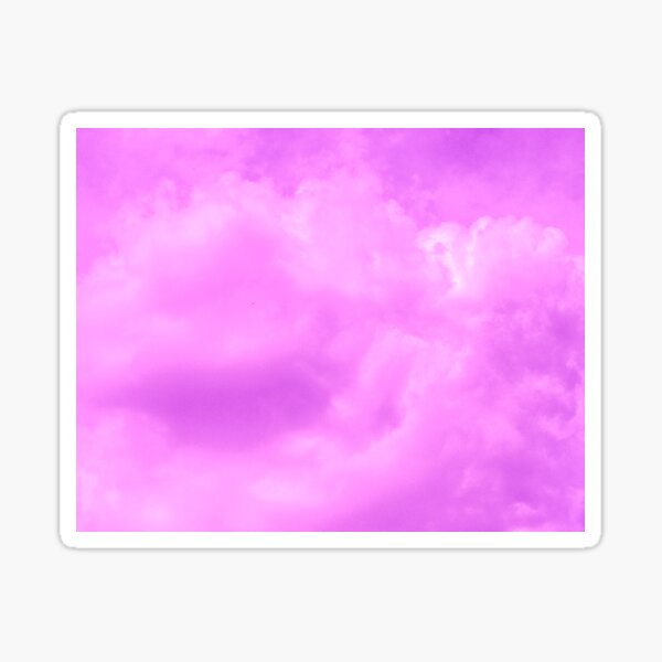"Fluffy Purple Clouds - BKLDesigns" Sticker by BKLDesigns | Redbubble
