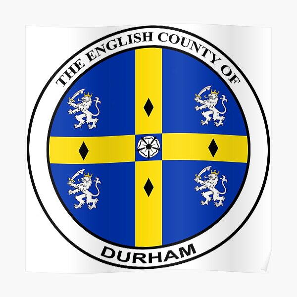 "DURHAM COUNTY emblem (historic)" Poster for Sale by rockolaray | Redbubble
