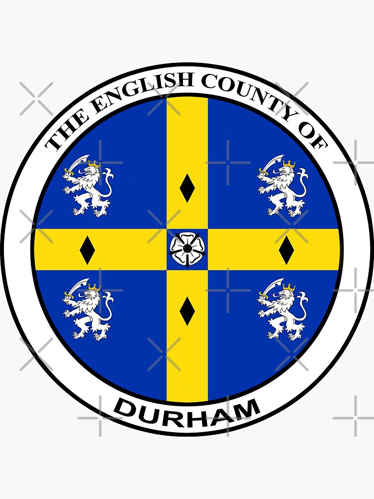 "DURHAM COUNTY emblem (historic)" Sticker for Sale by rockolaray ...