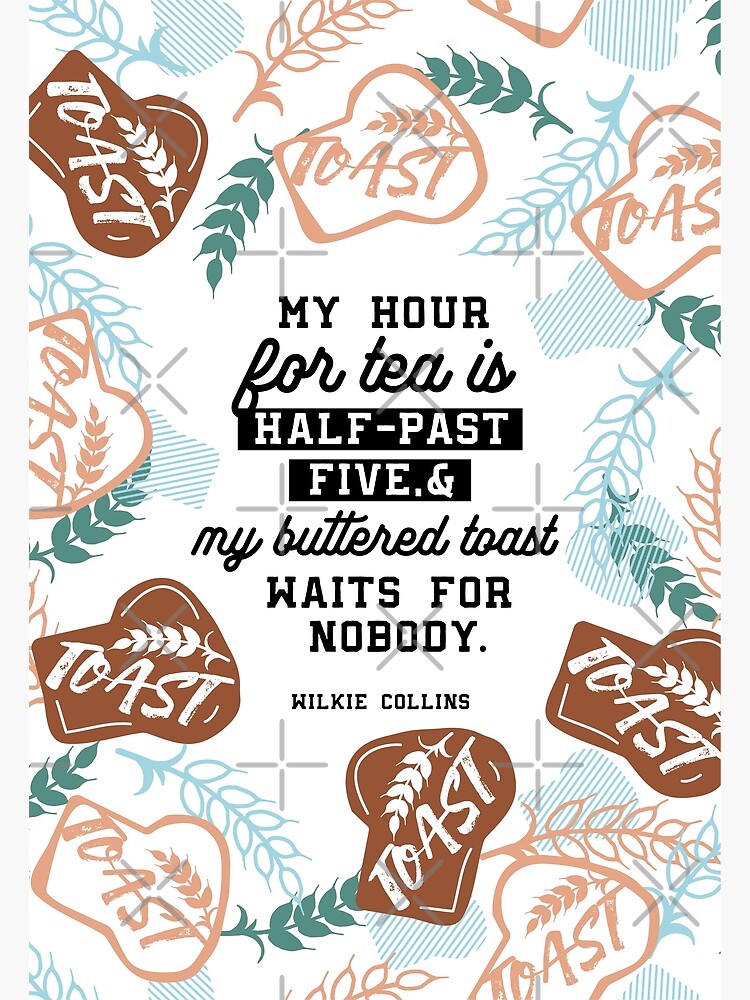 "wheat bread toast pattern and quotes" Poster for Sale by FlinArt ...