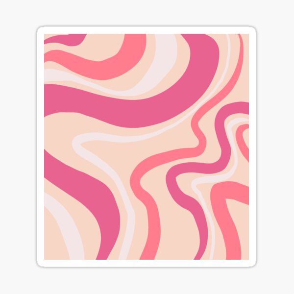 "Pink Aesthetic Swirls" Sticker by JasmineConsol | Redbubble