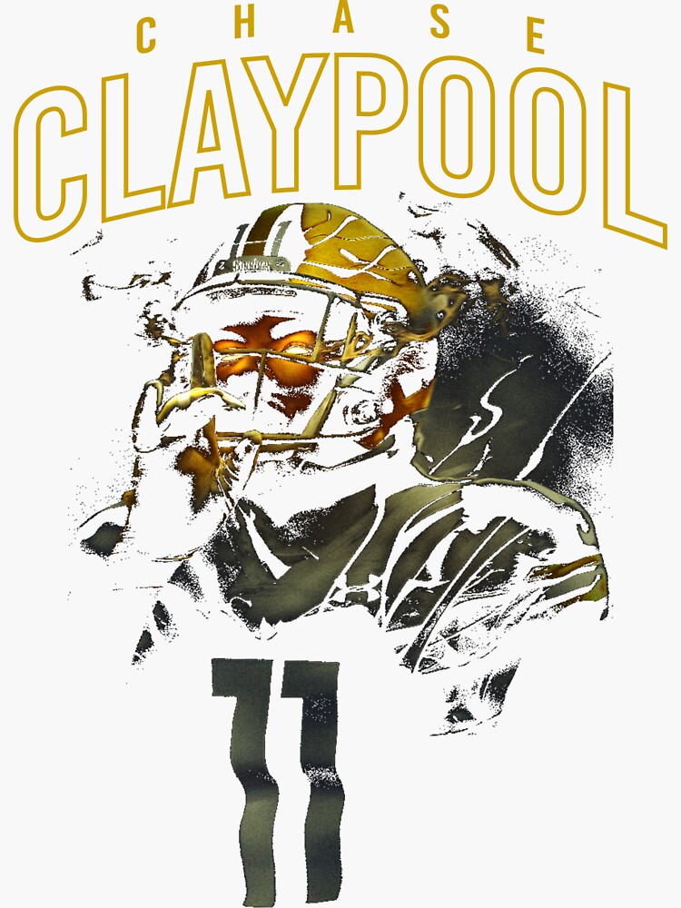 "CHASE CLAYPOOL" Sticker for Sale by KirkMitchely | Redbubble