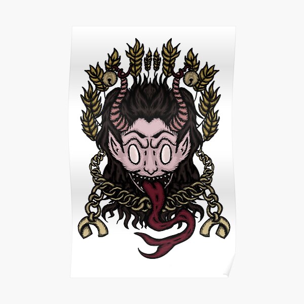 Krampus Poster For Sale By Nandouss Redbubble