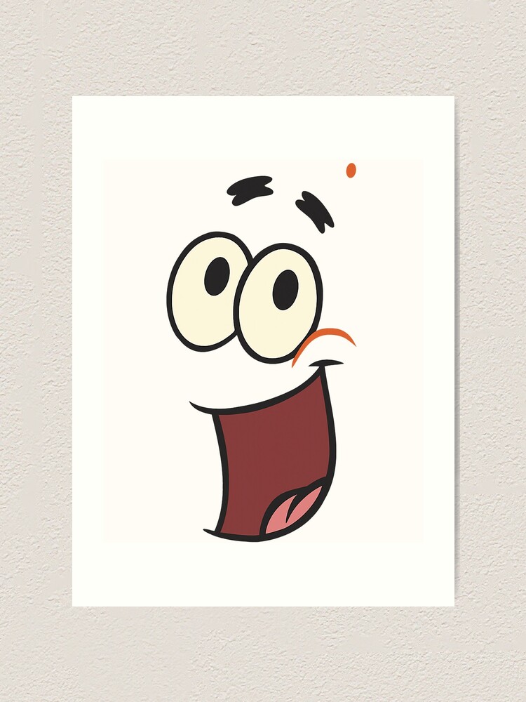 "SpongeBob SquarePants Patrick Starfish Big Face" Art Print for Sale by ...