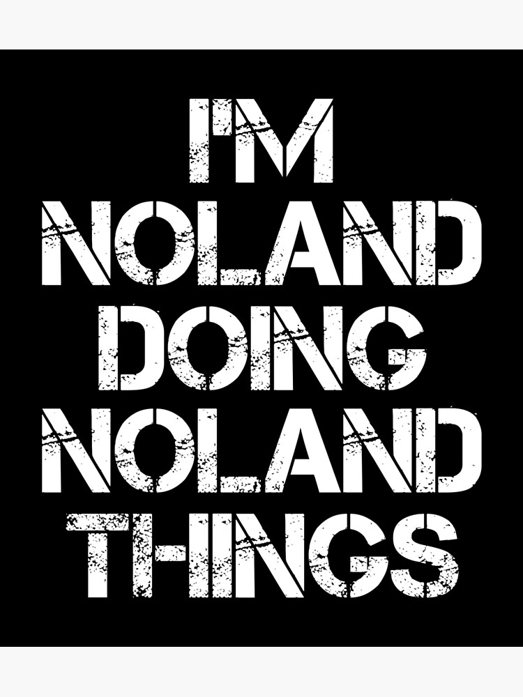 Póster «Camiseta con nombre de Noland - I'm Noland Doing Camiseta de ...
