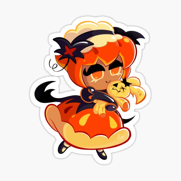 Pumpkin Pie Cookie Cookie Run Kingdom Sticker For Sale By Alexuniverseart Redbubble