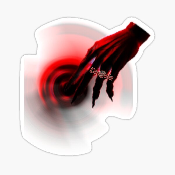 "dragula ring on hand - horror " Sticker by ShirtsCrazy | Redbubble