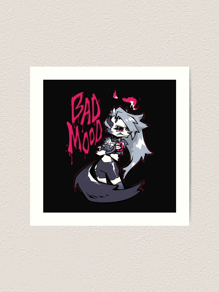 "m-erch Hazbin Hotel Helluva boss loona's Bad Mood" Art Print for Sale ...