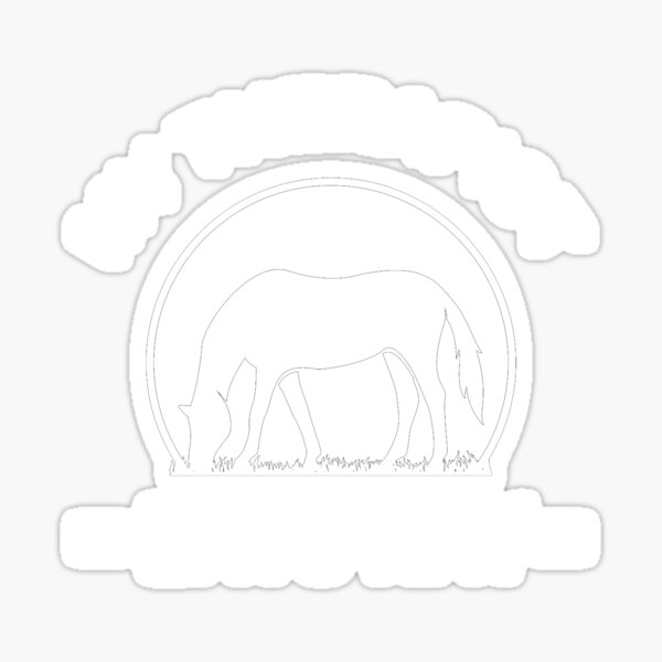 "My Therapist Eats Hay" Sticker by yakibo | Redbubble