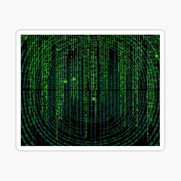 "Matrix Original Green Design" Sticker for Sale by Catchiest | Redbubble