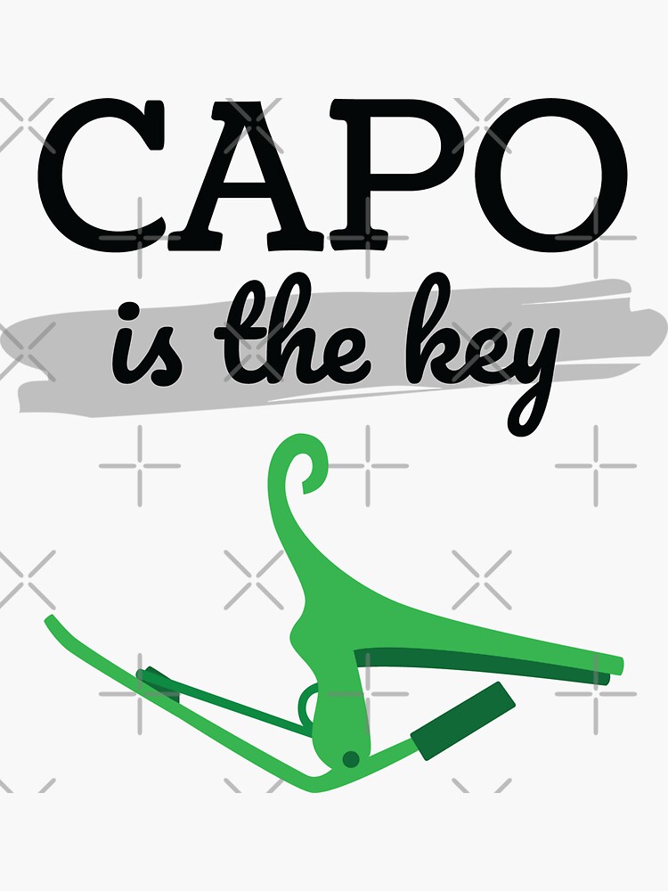 "Capo is the Key Green Capo Light Theme" Sticker for Sale by ...