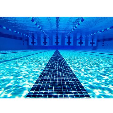 "Beautiful underwater pool view - Swimming pool photography" Poster for ...