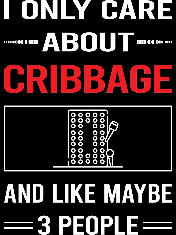 "Funny 3 People Cribbage Crib" Poster for Sale by DougPoulos | Redbubble