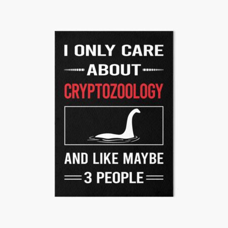 "Funny 3 People Cryptozoology Cryptid Cryptids" Art Board Print by ...